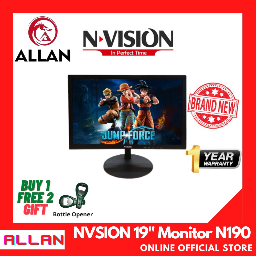 NVISION 19" LED Monitor N190 MOUNTABLE and WIDESCREEN MONITOR | Shopee ...