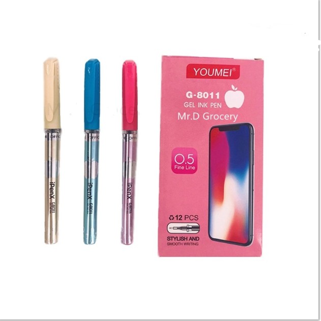 no1.go12pcs G-8011 IPen X IpenX Gel Pen Sign Pen 0.5mm YOUMEI | Shopee ...