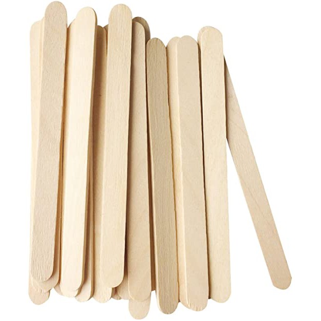 COD JLJ 50pcs Wooden Popsicle Stick Ice Cream Sticks Arts & Crafts 10 ...