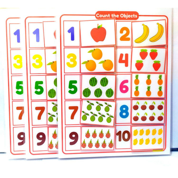 Numbers 1-10/Interactive Number Chart with Velcro/Laminated Educational ...