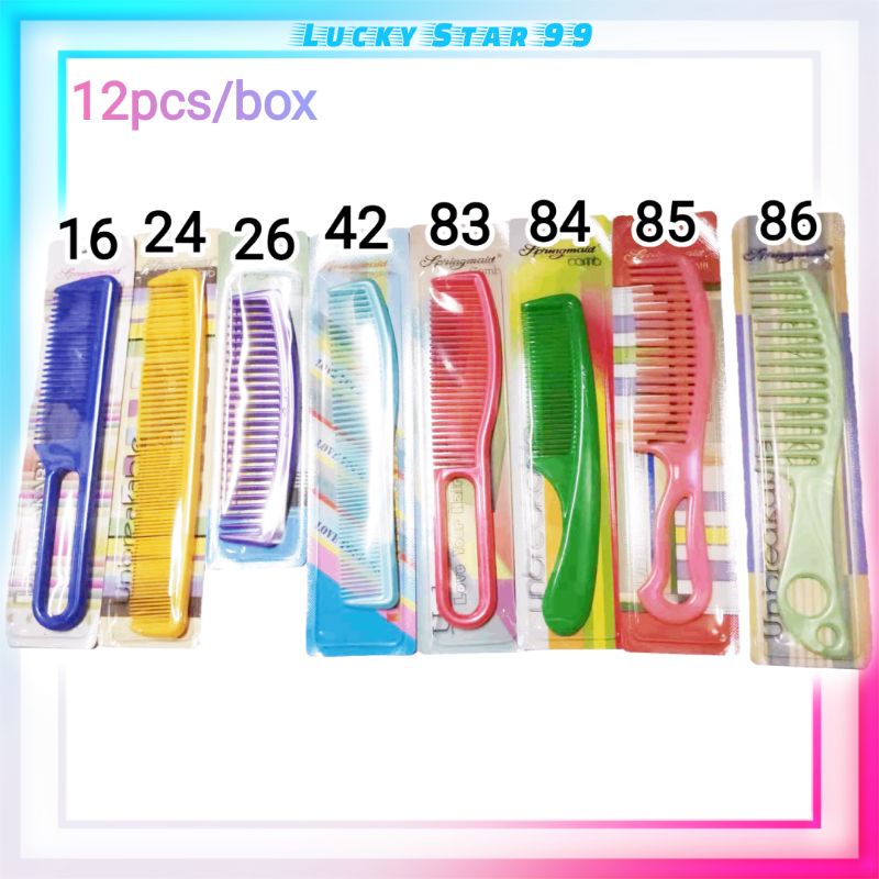 12pcs/box Original Springmaid Comb Unbreakable | Shopee Philippines