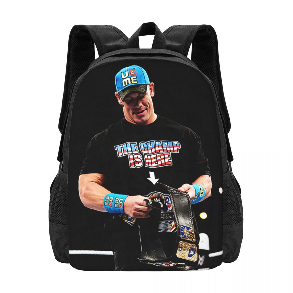 WWE John Cena The Champ Is Here Customized Lightweight School Bag ...