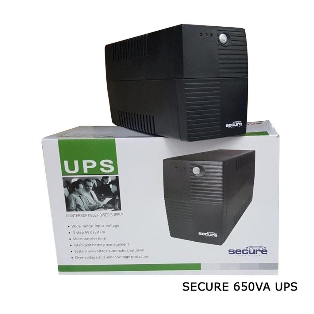 SECURE 650 VA Uninterrupted Power Supply (UPS) | Shopee Philippines