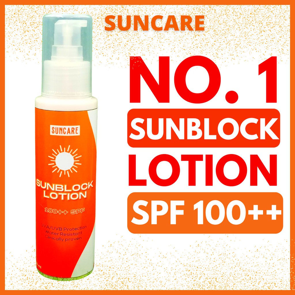 [SUNCARE] SUNBLOCK LOTION 100++ SPF UVA/UVB protection water Resistant ...