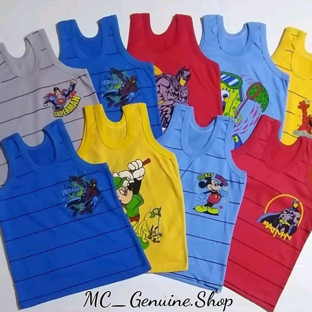 ASSORTED COLORED SANDO FOR KIDS 1-3 YEARS OLD | Shopee Philippines