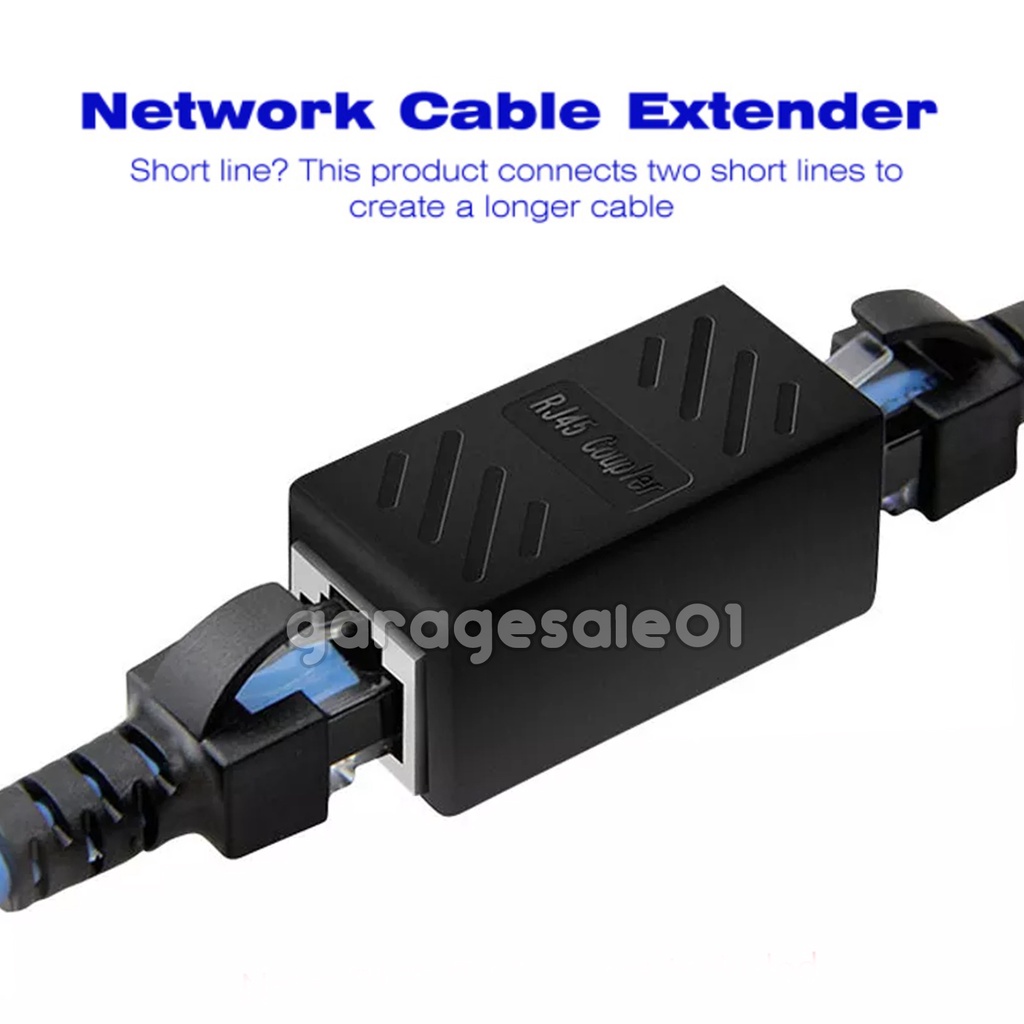 LAN Cable Connector Female To Female Ethernet network RJ45 Extender ...