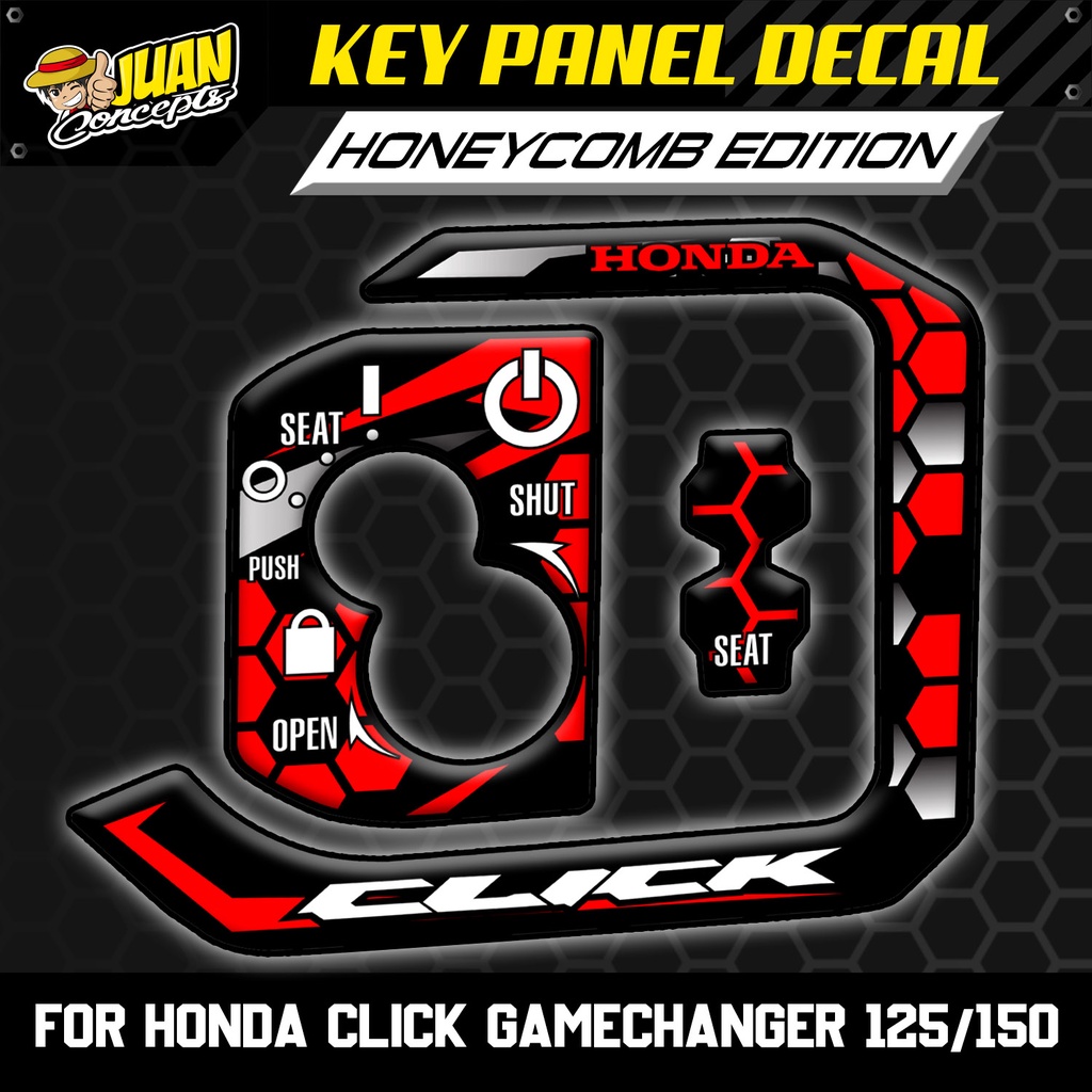 Honda Click 125i Key Panel Protector Honeycomb Design | Shopee Philippines