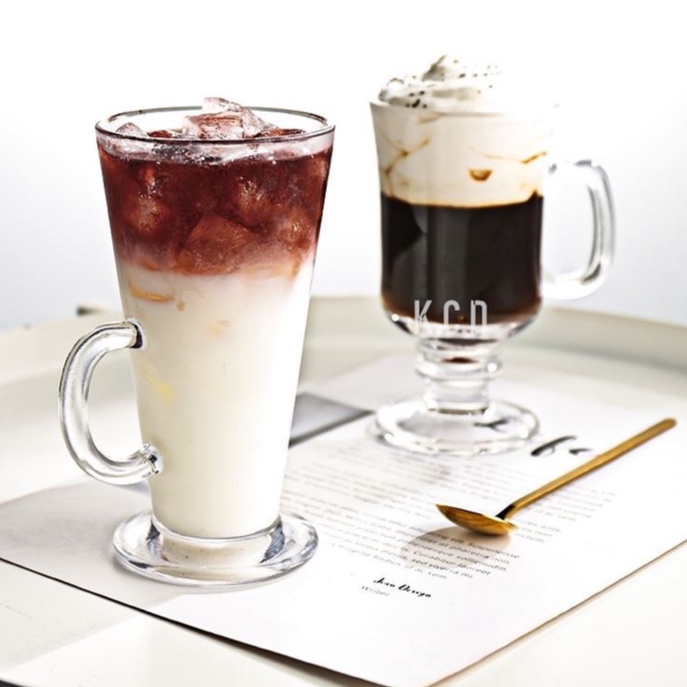 Irish Coffee Mug Tall glass, Latte Cups, Cappuccino and Hot Chocolate ...