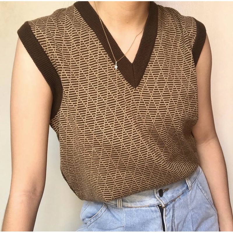 knitted tops | vests | Shopee Philippines