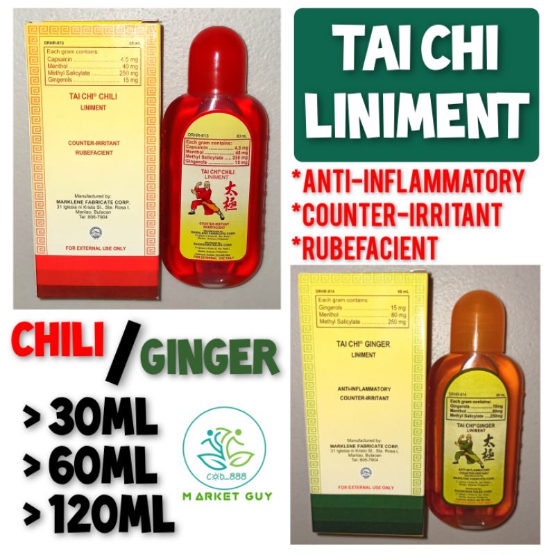 Tai Chi Liniment (Chili/Ginger) | Shopee Philippines