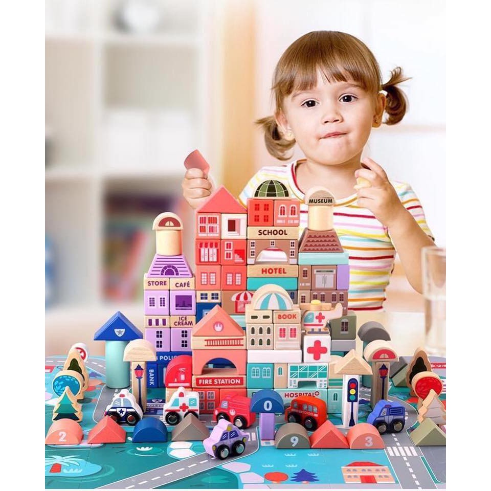 Colored City Building Blocks | Shopee Philippines