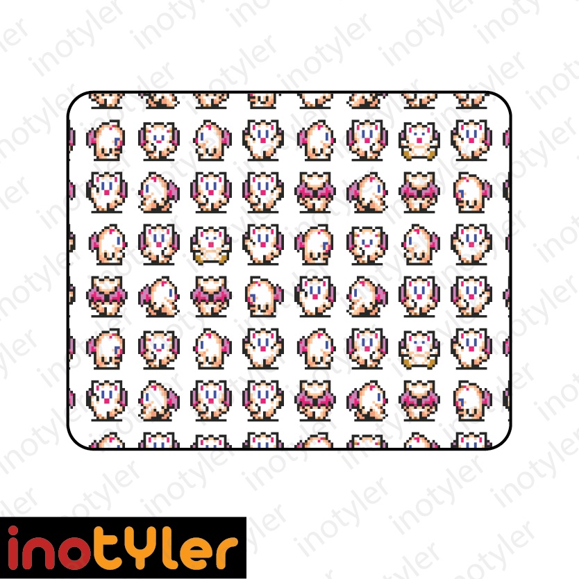 Moogle Dance Repeating Pattern Final Fantasy Mog Kupo Video Game JRPG ...