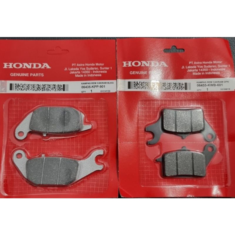 XRM 125 Fi BRAKE PAD SET FRONT AND REAR SET GENUINE | Shopee Philippines