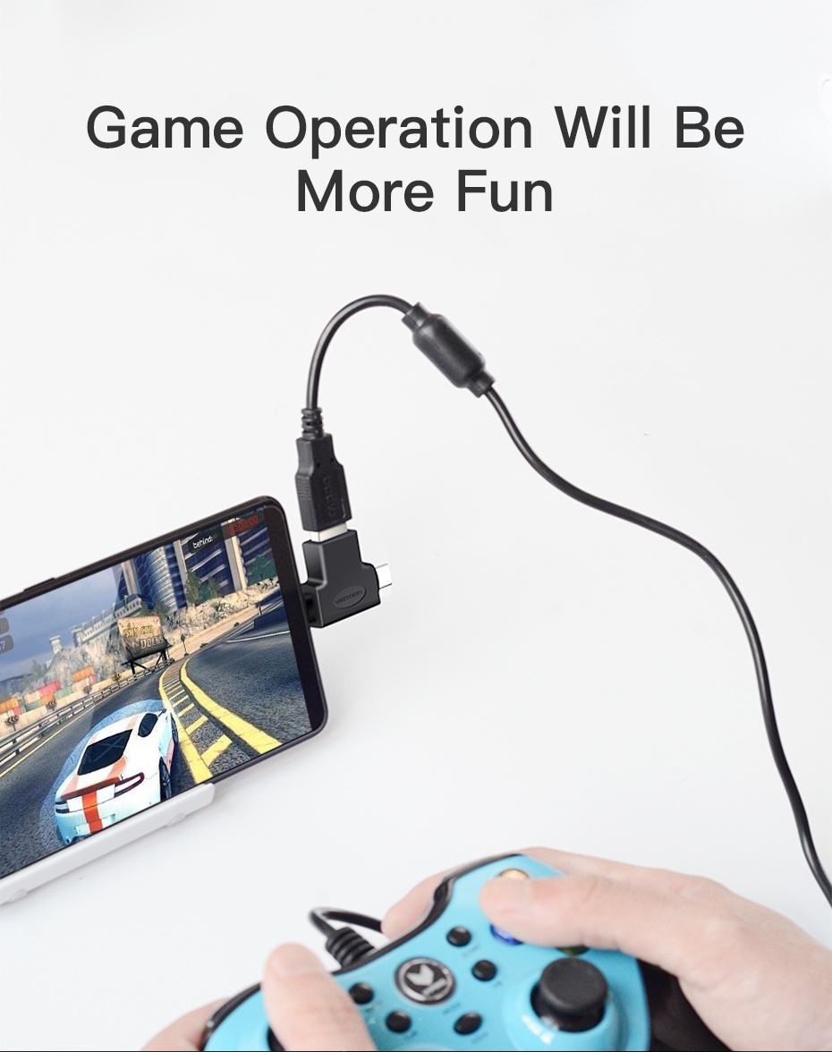 Vention Type-C To Usb 3.0 Adapter Micro 2 In 1 Otg Cable For Keyboard ...