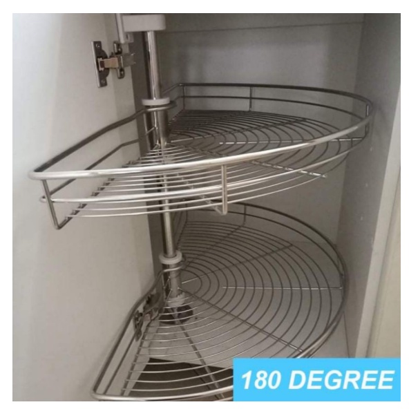 Corner Pull out basket 2 layer 304 stainless | Shopee Philippines