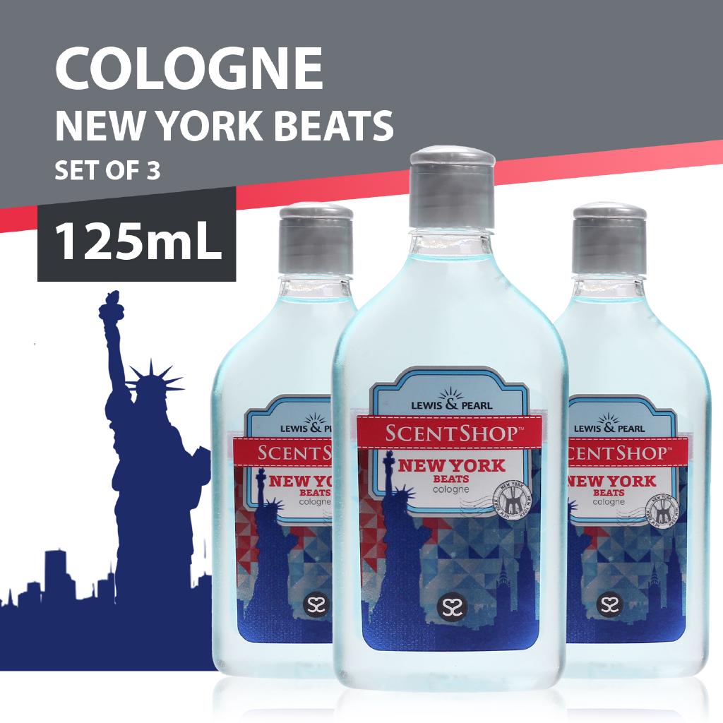 Lewis & Pearl ScentShop Cologne New York Beats (125ml) Set of 3 ...