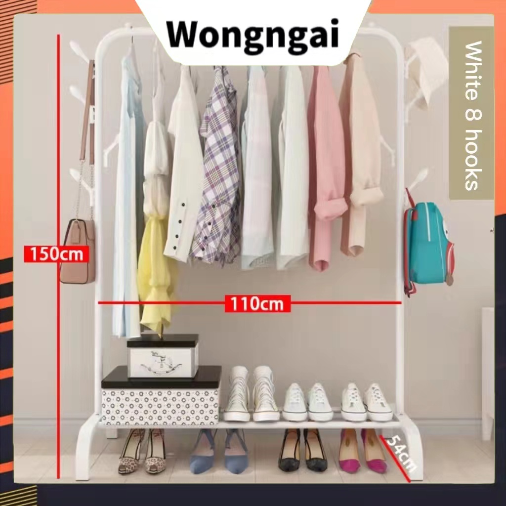 Floor-standing Drying Rack Bedroom Clothes Hanger Floor Drying Rack ...