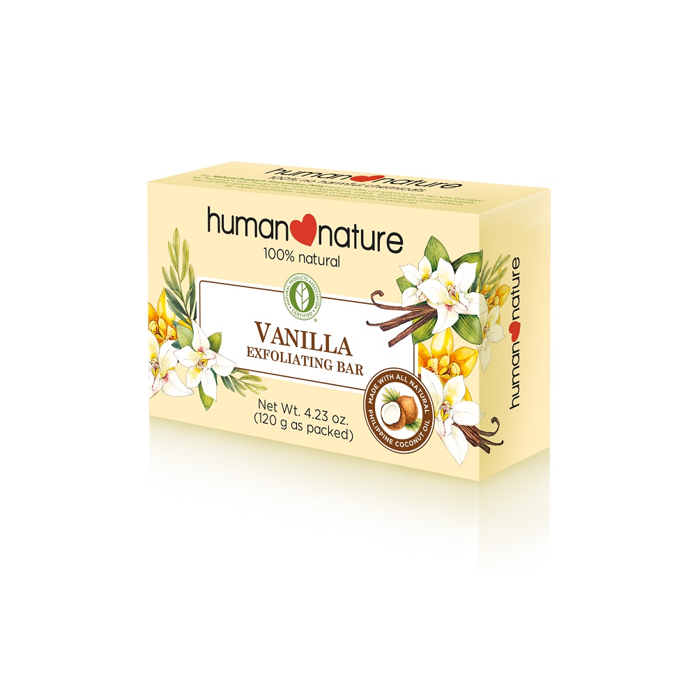 HUMAN NATURE Vanilla Exfoliating Bar Soap 120g | Shopee Philippines