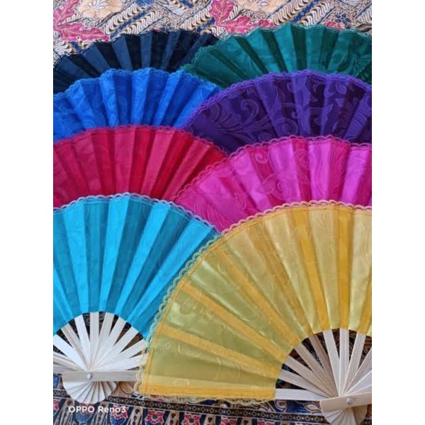 Pamaypay satin pamapay foldable pamaypay fan satin mall quality sating ...