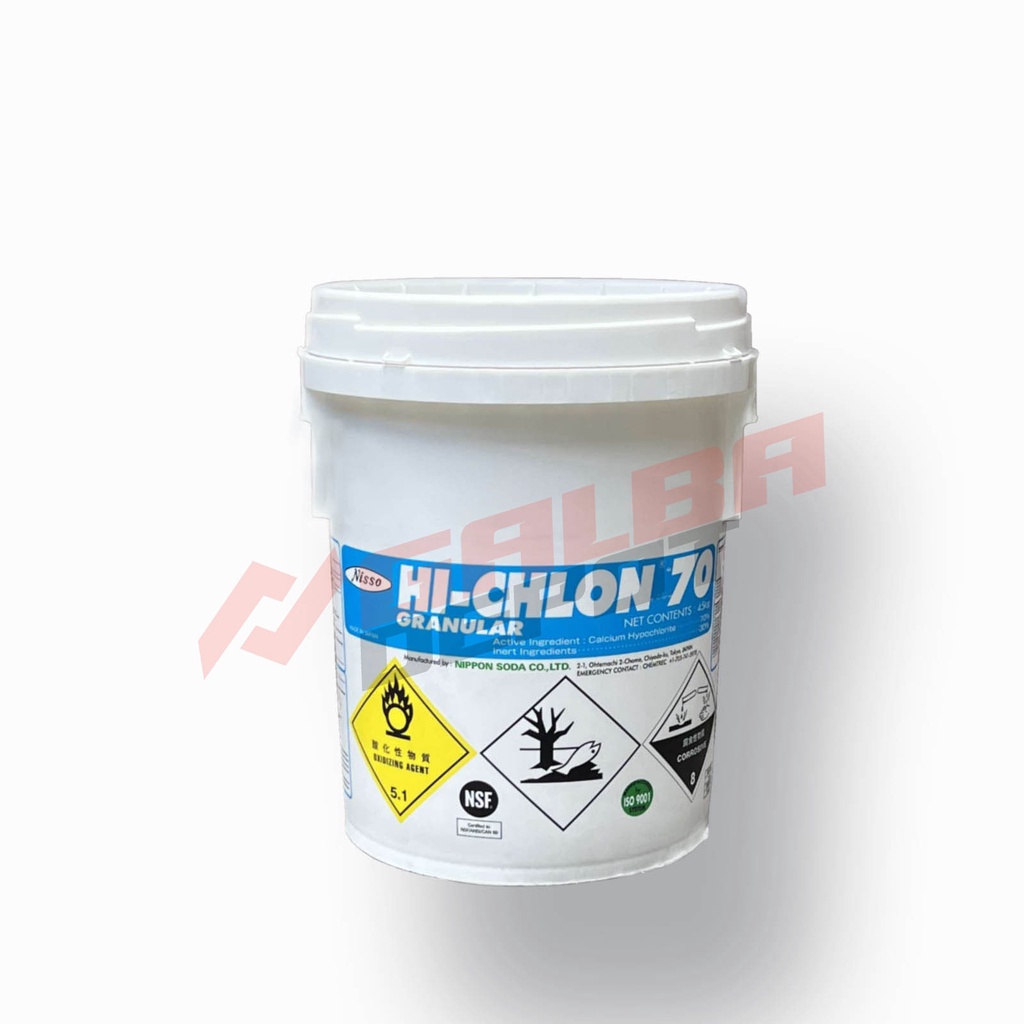 NISSO HI CHLON 70 GRANULAR CALCIUM HYPOCHLORITE CHLORINE | Shopee ...