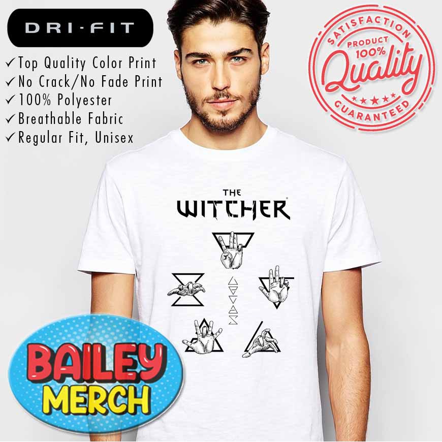 Bailey Merch WITCHER Signs Drifit T-Shirt Fan Art Design Merch Shirt TV ...