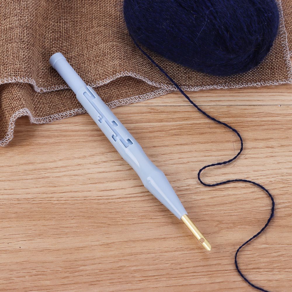 Adjustable Punch Needle Russian Poke Stitching Kit Rug Yarn Needle ...