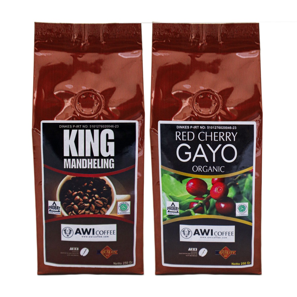 Awi Coffee King Mandheling + Mustard Coffee Gayo Redcherry 250 Gr ...