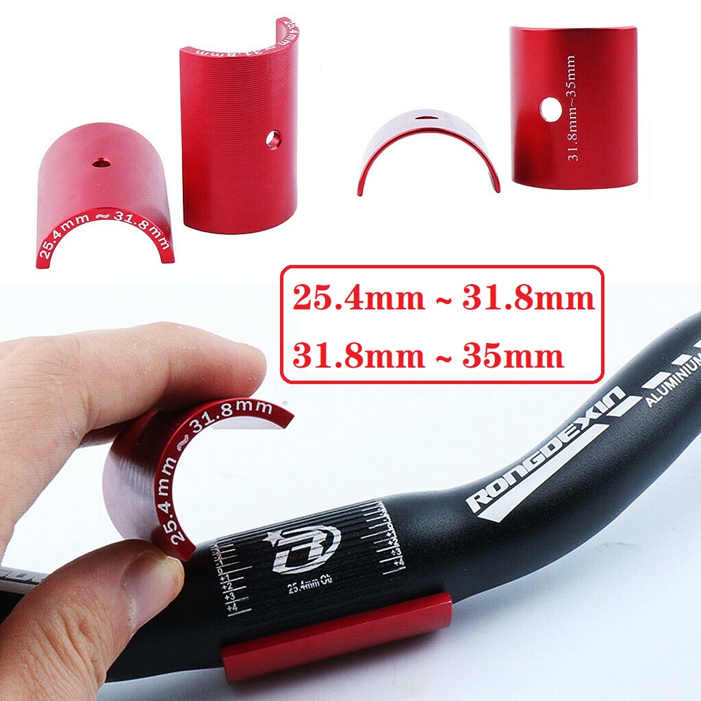 Bike Handlebar Shim 25.4~31.8mm/ 31.8~35mm Stem Shim Adapter Handle Bar ...