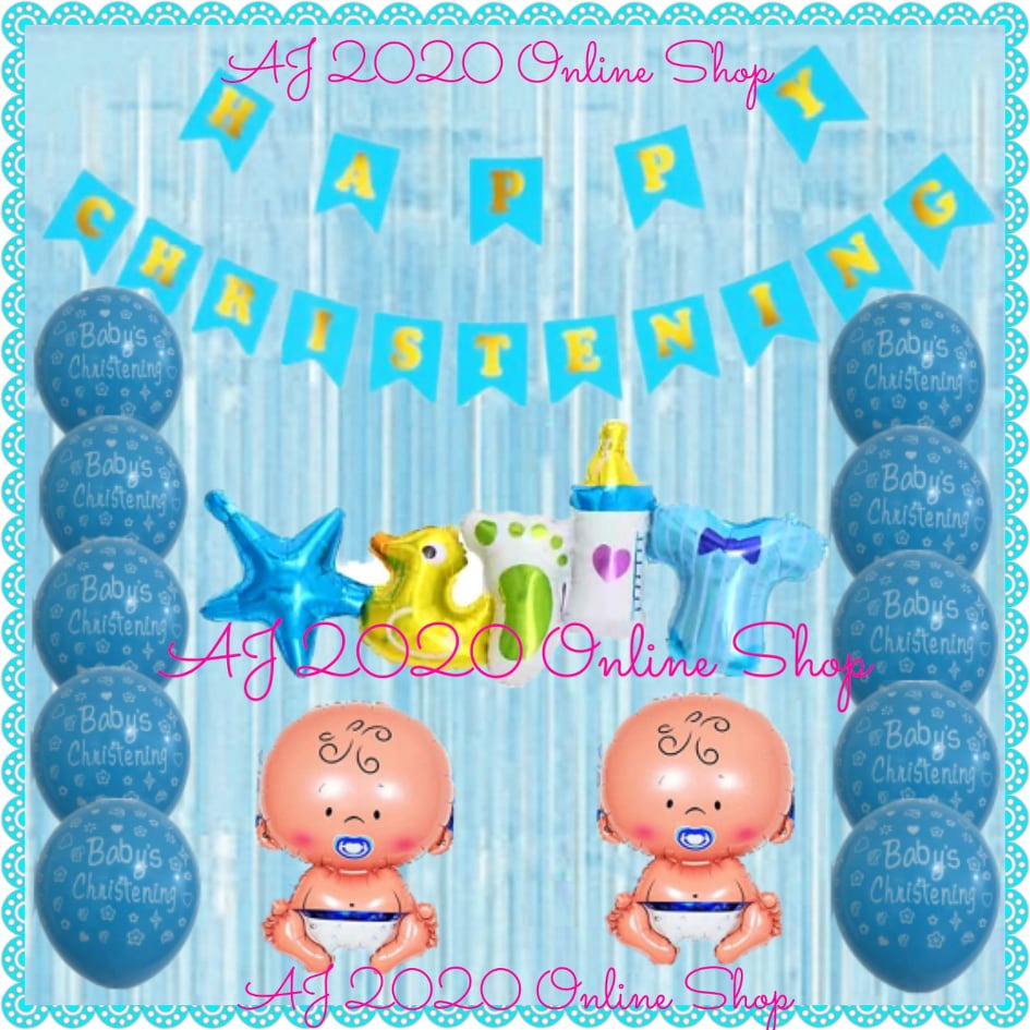 Christening Set #0025347 Pink Blue Party Package | Shopee Philippines