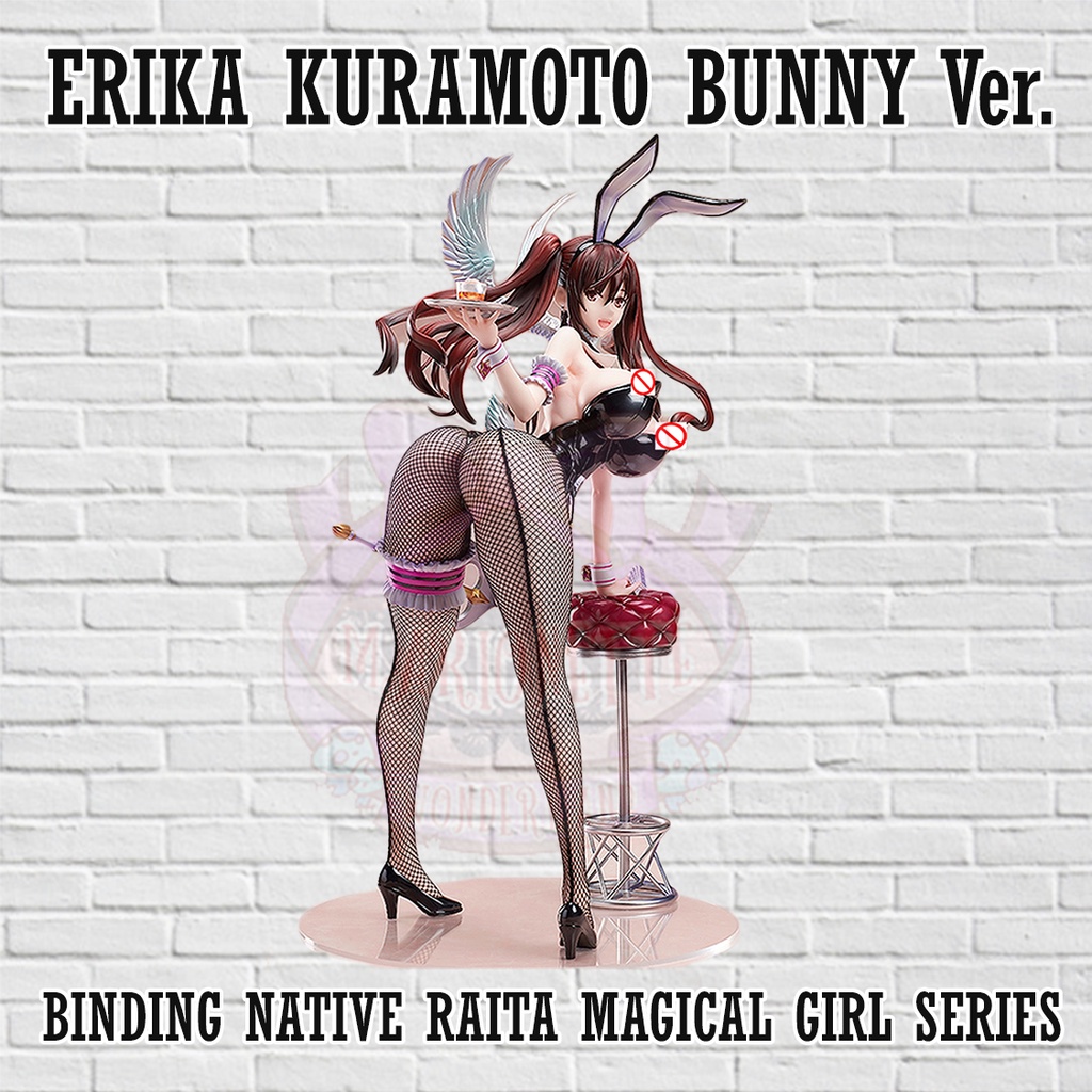 Binding Native Raita Magical Girl series Erika Kuramoto Bunny Ver. Scale 1/4 PVC figure [Pre ...