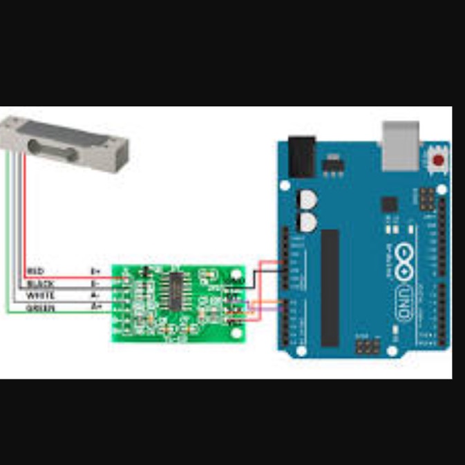 10kg Loadcell Sensor & HX711 Arduino uno Load Cell YZC131 10kg E5VL ...