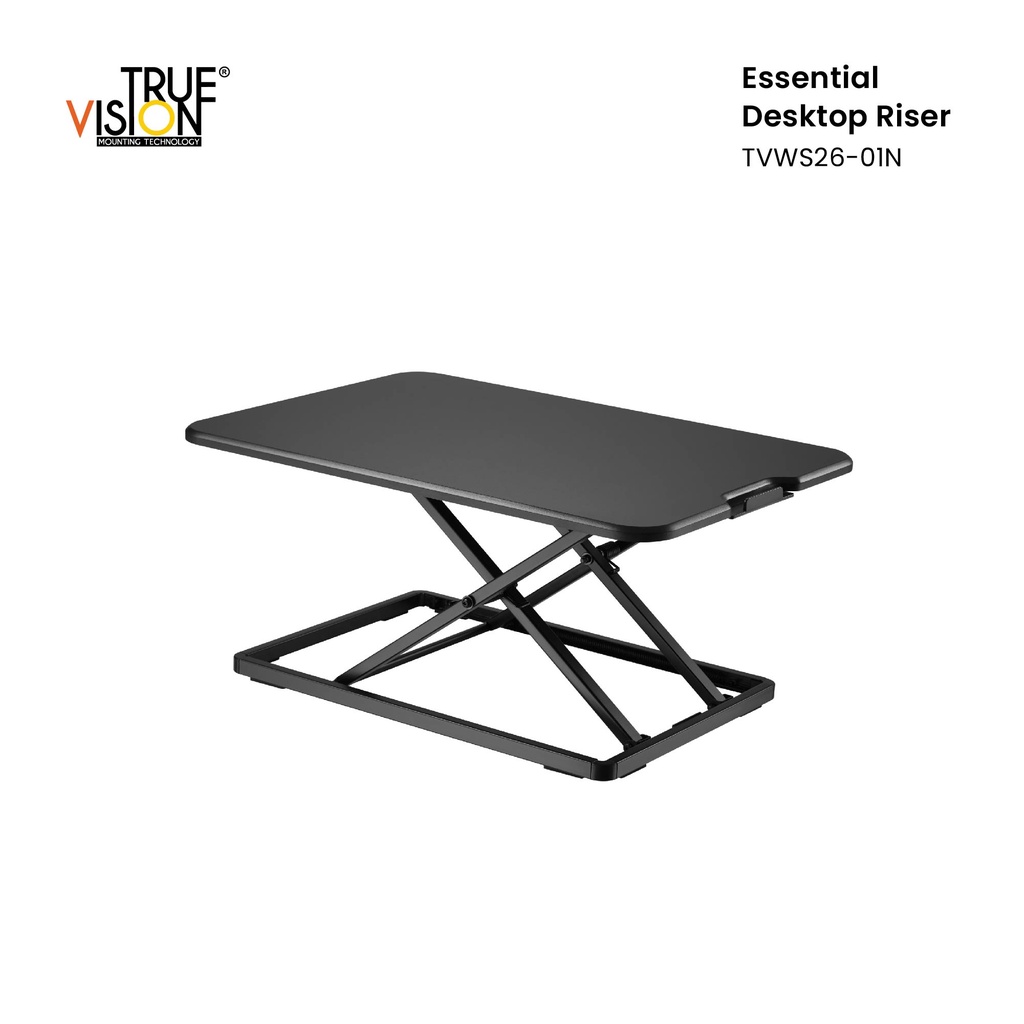 True Vision Adjustable Steel and Aluminum Essential Desktop Riser 26 ...