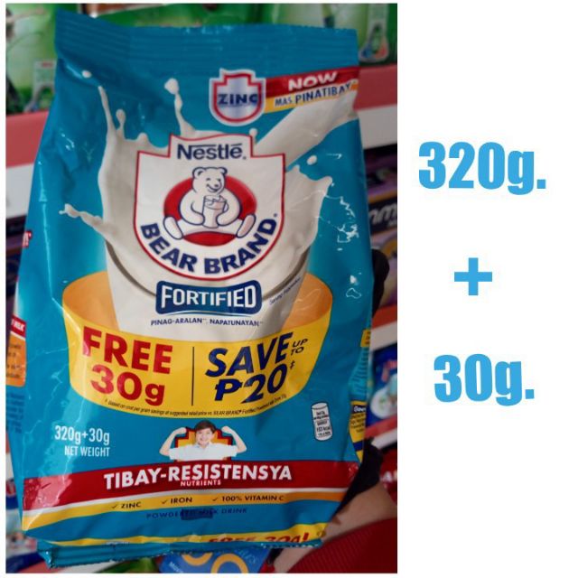 Bear Brand Fortified Powdered Milk Drink 350 grams | BeeCost
