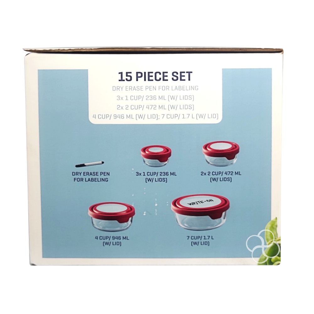 Anchor Hocking 15-Piece Trueseal Food Storage Set - UniTop