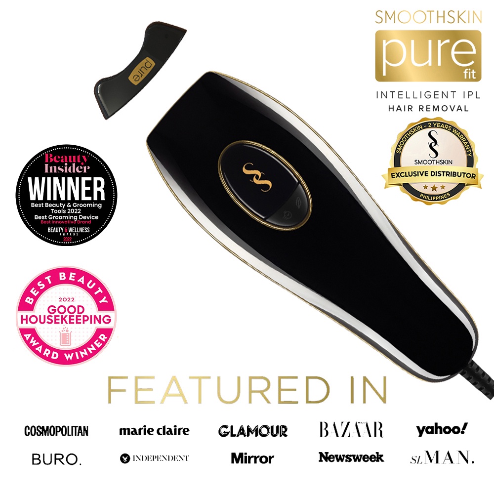 SmoothSkin Pure Fit, IPL Hair Removal Device with Unlimited Flashes ...