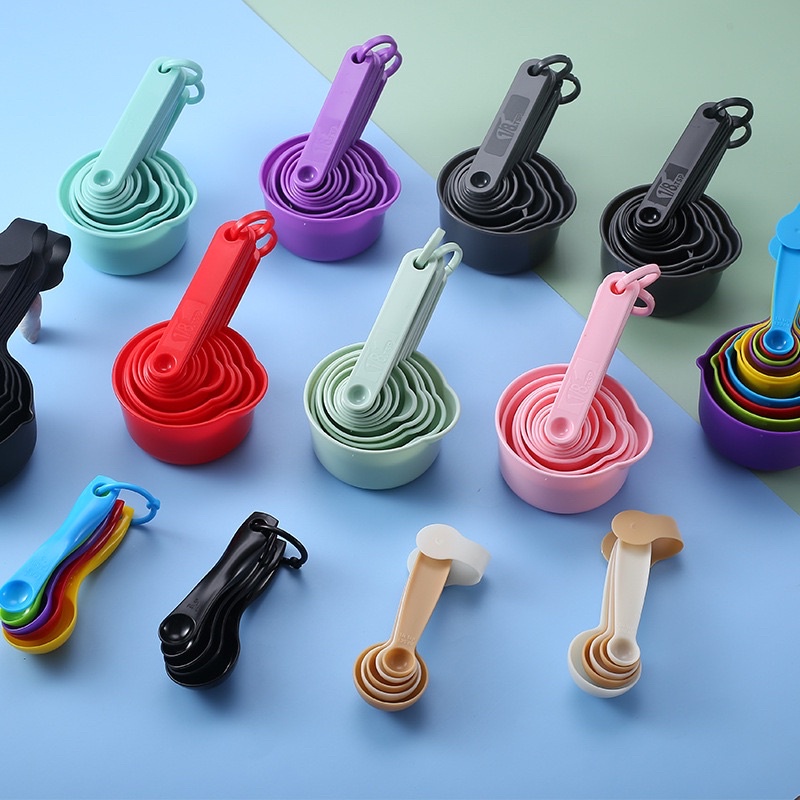 11pcs Measuring Spoon and Measuring Cup Set Colorful Measuring Spoon ...