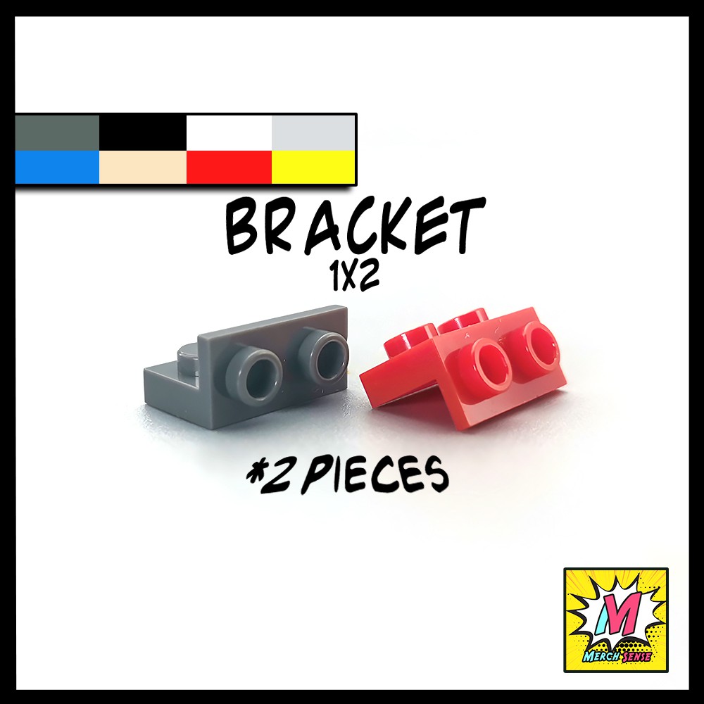 Bracket 1x2 Brick Building Toy Parts 99780 99781 | Shopee Philippines