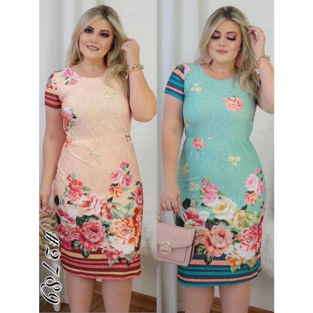 2789# Bodycon Pastel color PLUS size dress(FIT TO LARGE) | Shopee ...