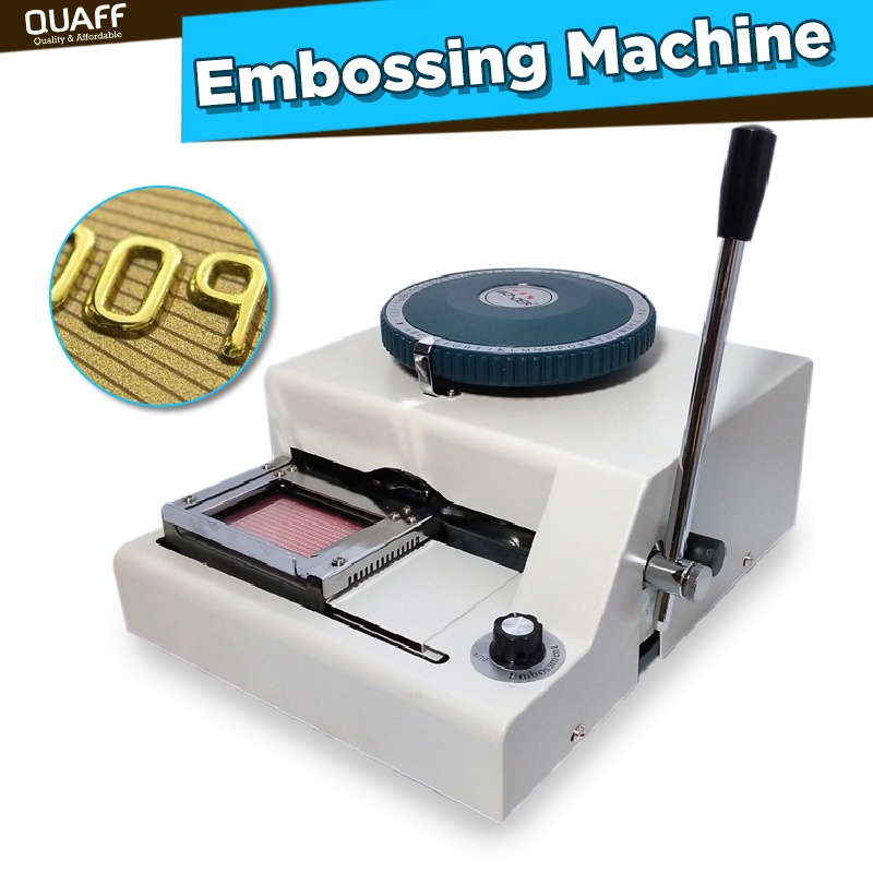 Embossing Machine for ID Cards Heavy-Duty Can Emboss Letters / Numbers ...