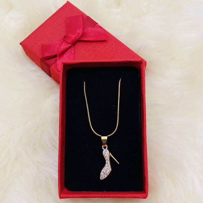Disney Princess Cinderella Necklace - with free box 18K Gold Tala ...