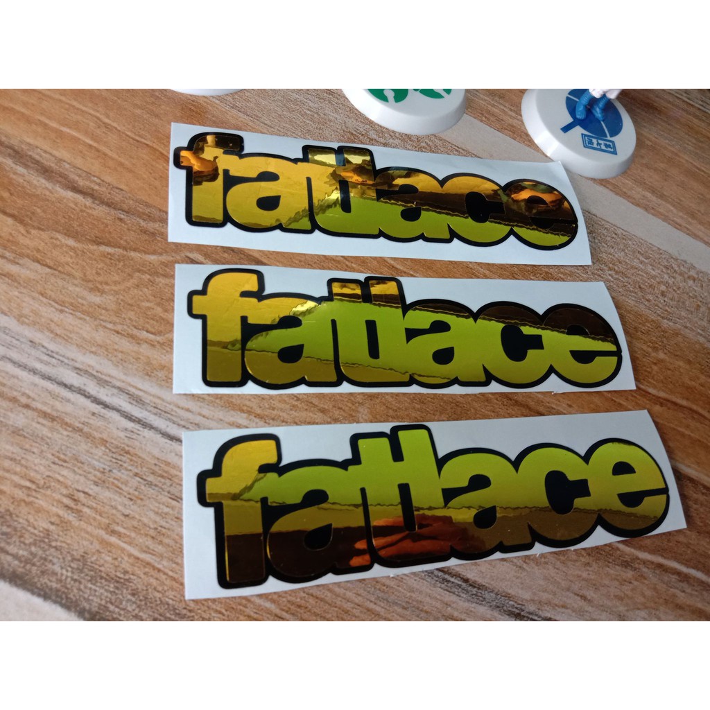 Sticker Decal FATLACE Gold color | Shopee Philippines