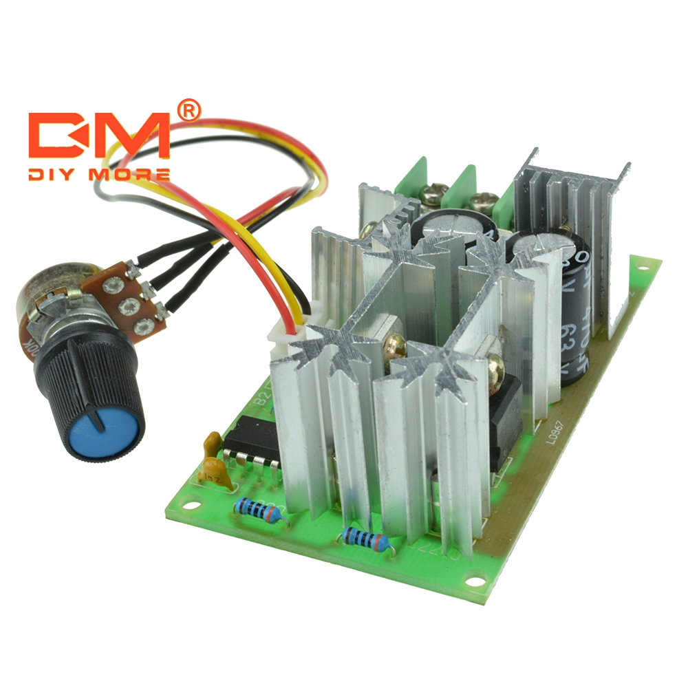 DIYMORE Universal Dc 10v 60v Motor Speed Regulator Pwm Controller Switch 20a Current High Power ...