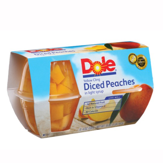 Dole Fruit Bowls Diced Peaches 4 Pieces | Shopee Philippines