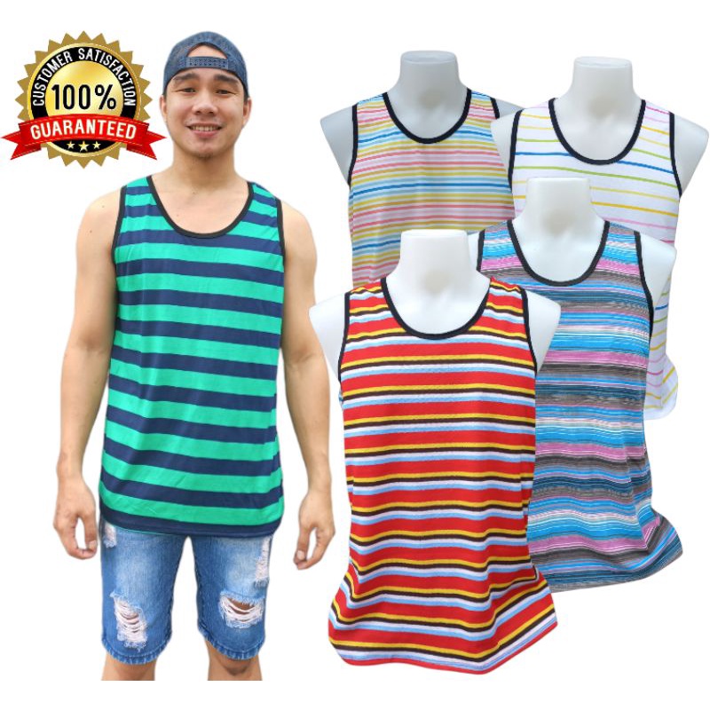 3PCS ASSORTED STRIPE SANDO SET PREPACKED COD SANDO MENS PAMBAHAY PANG ...