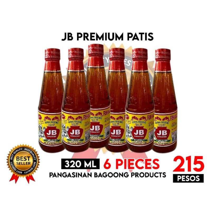 JB Premium Pure Patis Pangasinan (6PCS) | Shopee Philippines