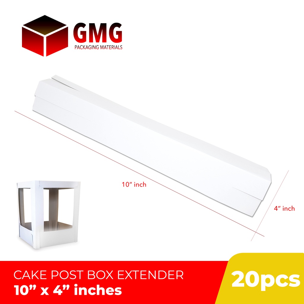 GMG Cake Post Box Extender 10 x 4 inches (20pcs) | Shopee Philippines