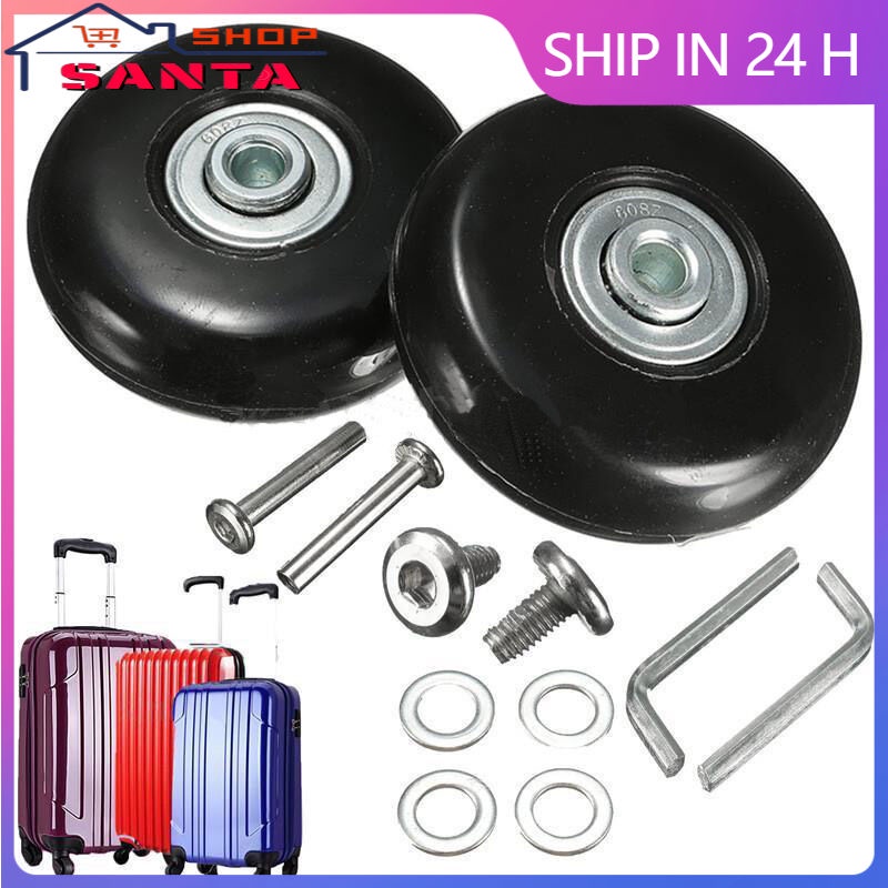 40-50MM Suitcase Luggage Wheels Replacement 4Pcs Rubber Wheels Repair ...