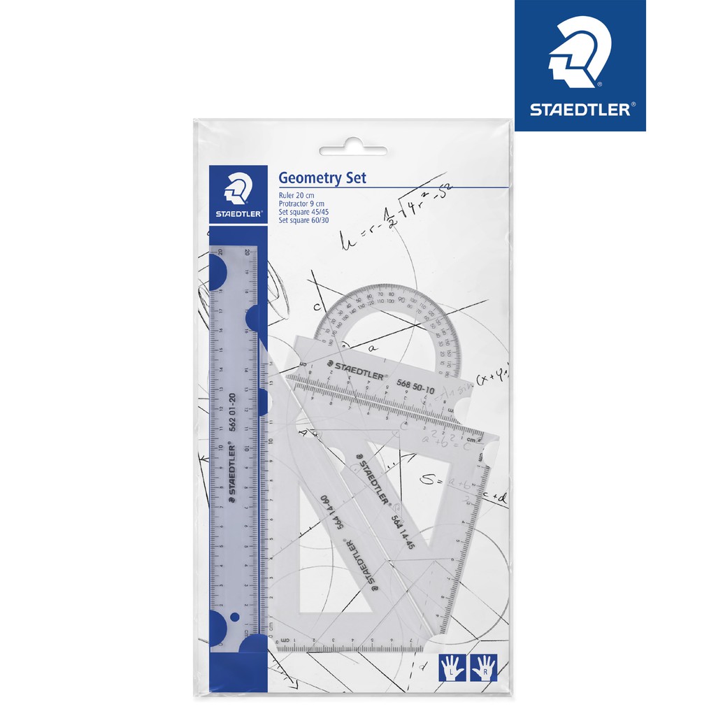 Staedtler Geometry Set 4pcs (Inches & CM) | Shopee Philippines