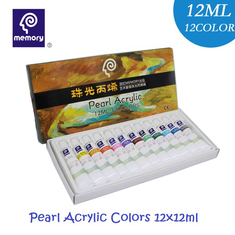Pearl Acrylic Paint - 12x12ml | Shopee Philippines