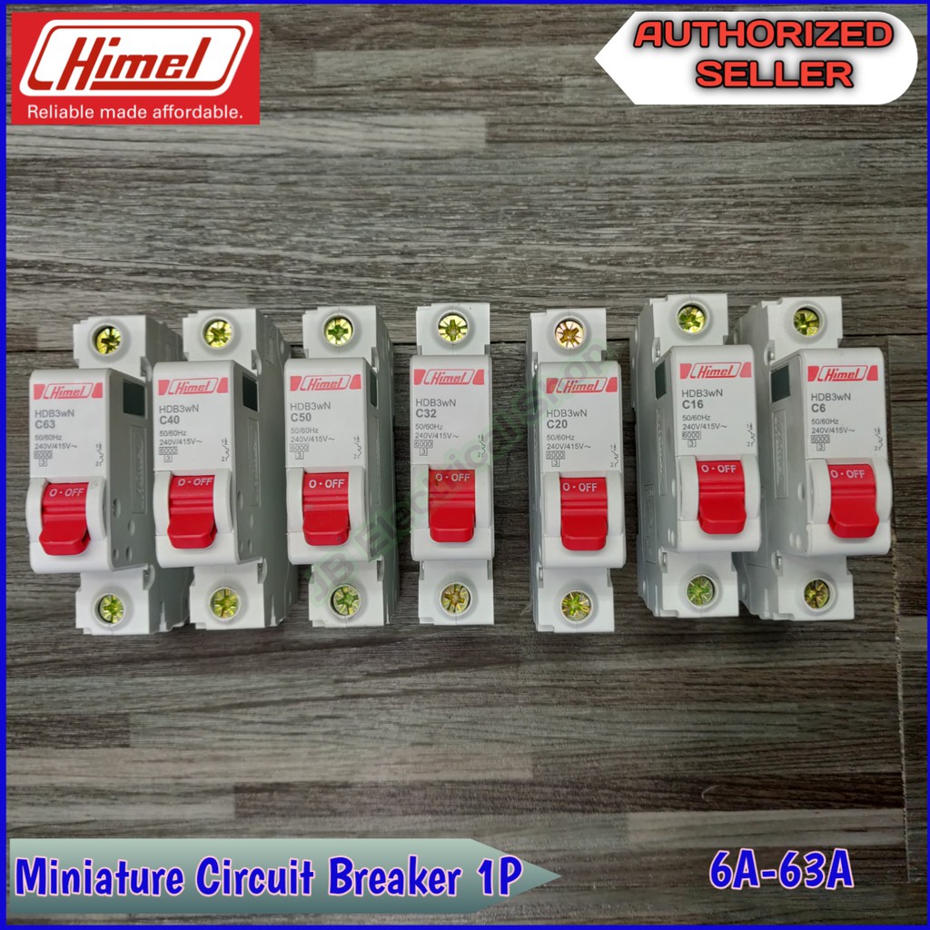 Himel MCB Miniature Circuit Breaker 1 Pole | Shopee Philippines